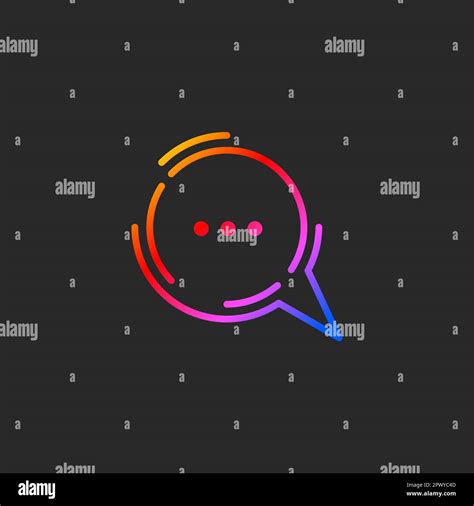 Line Bubble Icon Linear Sms Logo Outline Chat Symbol Communication Icon Stock Vector Image