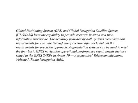 Doc 9849 Global Navigation Satellite System Ppt