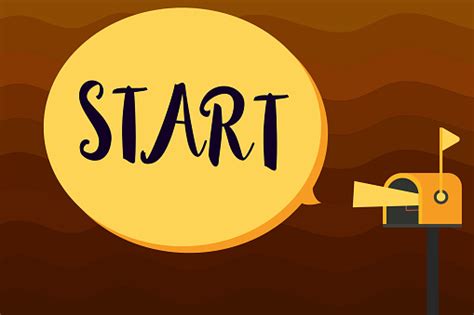 텍스트 서명 시작을 보여주는입니다 개념 사진 시작 또는 시간 공간 발사에에서 특정 지점에서 유망주 Championship에 대한 스톡 벡터 아트 및 기타 이미지 Istock