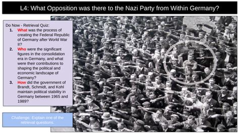 Nazi Opposition Resistance Teaching Resources