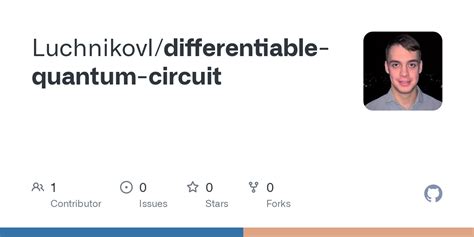 Github Luchnikovidifferentiable Quantum Circuit
