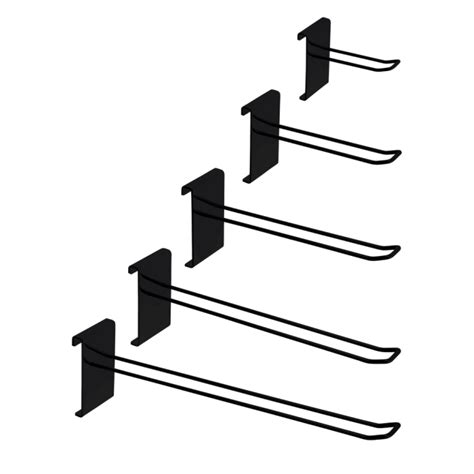 Black Double Prong Grid Mesh Hook Grid Wall Hooks
