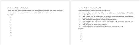 Solved Question Module Reflection Marks Reflect Chegg