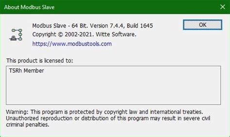 Modbus Slave 7 4 5 1693 registration key скачать бесплатно