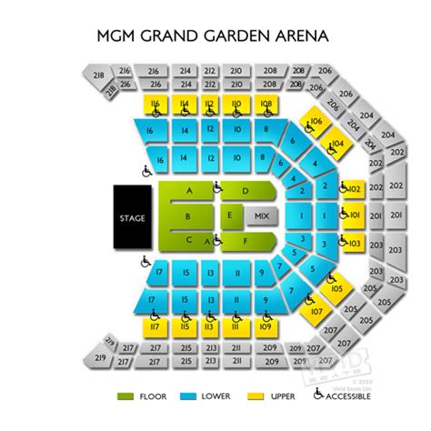 Mgm Grand Garden Arena Seating Chart Explora Madeira