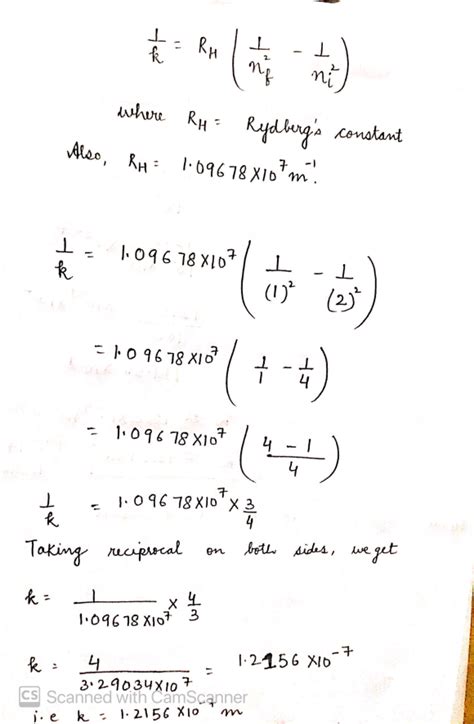 An Electron In The Hydrogen Atom Falls From The 2p To 1s State And A Photon Is Emitted What Is