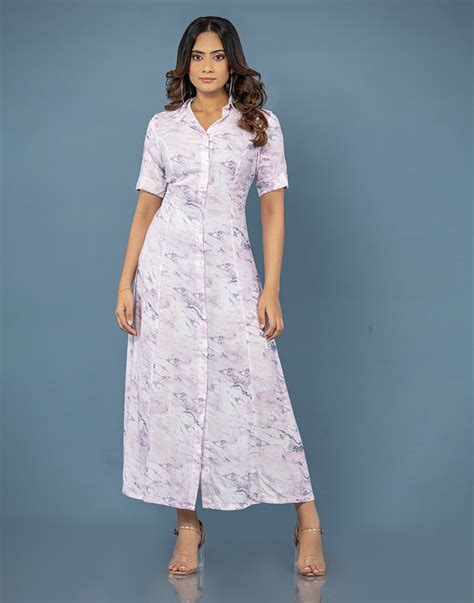 Short Sleeve Printed Dress Diliganz Fasion