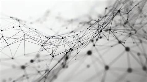 Abstract Network Of Connected Dots And Lines Concept Of Data Technology Science