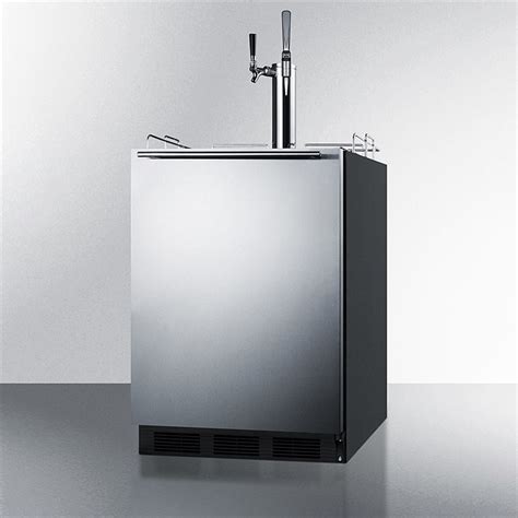 Summit 24 Wide Built In Dual Tap Cold Brew And Nitro Coffee Kegerator