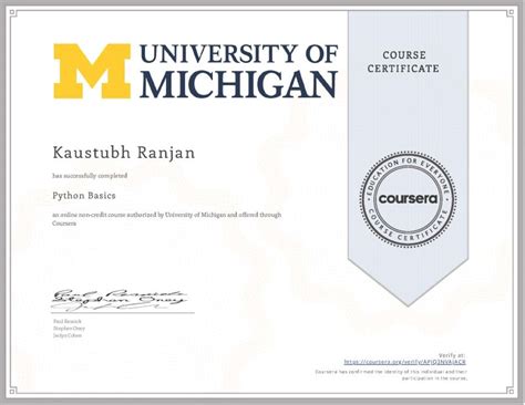 Kaustubh R Srivastav On Linkedin Pythonbasics Universityofmichigan