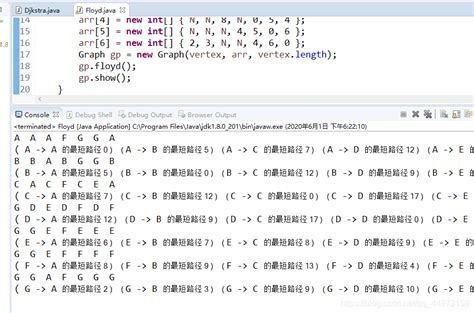算法——弗洛伊德算法（求最短路径 Java代码实现）使用floyd算法求各顶点之间最短路径java Csdn博客