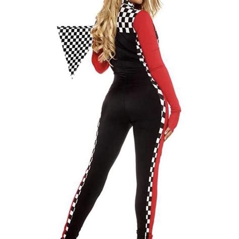 Sexy Race Car Girl Driver F1 Costume Purchased For Depop