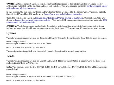 Add Switches To Smartfabric Dell Networking Smartfabric Services Deployment With Vxrail 7 0