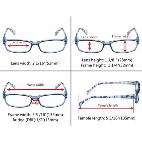 5 Pack Reading Glasses With Pattern Temples