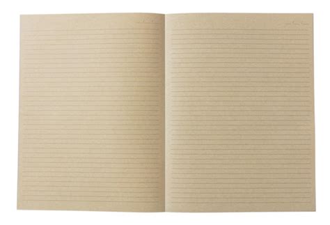 Premium Photo Open School Notebook Old Fashioned Isolated On White