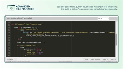 Advanced File Manager Ultimate Wp File Manager And Document Library