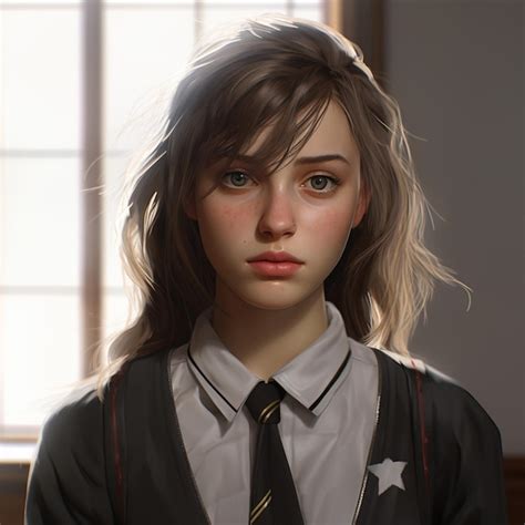 Premium Ai Image A Schoolgirl Portrait