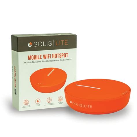 Simo Solis Lite Mobile Pocket Wifi And Portable Internet Hotspot Power Bank Orange