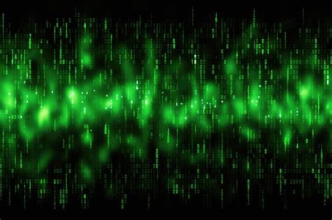 Premium Photo Abstract Background Digital Data Green Matrix