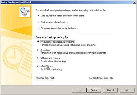 Create Backup Policy Symantec Netbackup 7 5 Windows Itzgeek