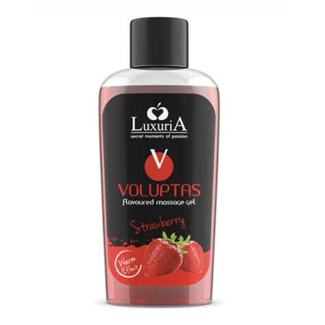 Stimuliuojantis Masažo Gelis Voluptas Strawberry Valgomas 100 Ml Aistra