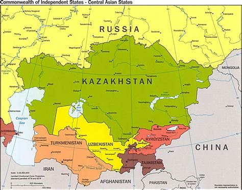 Central Asia Map