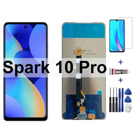For Tecno Spark 10 Pro Ki7 Lcd Display Touch Screen Digitizer Assembly