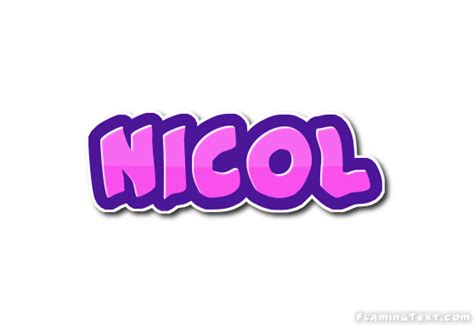 Nicol Logo Free Name Design Tool Von Flaming Text