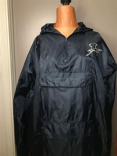 Vintage Navy Blue Windbreaker Gem