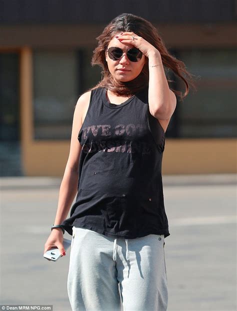 Mila Kunis Belly Shirt