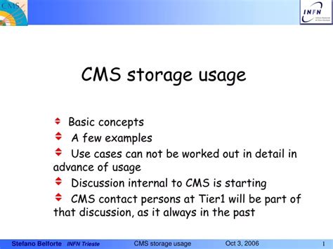 ppt cms storage usage powerpoint presentation free download id 9456084