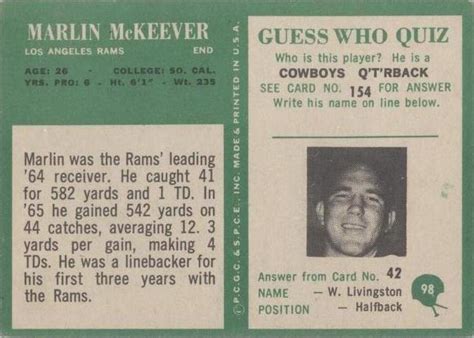 1966 Philadelphia Marlin Mckeever 98 For Sale Ebay