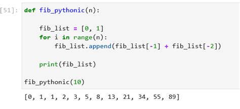 interpretando la serie de fibonacci en python