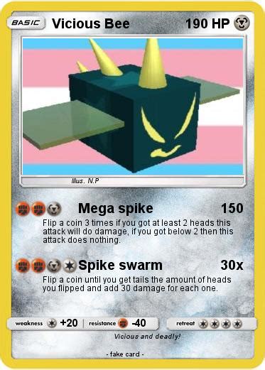 Pokémon Vicious Bee 5 5 Mega Spike My Pokemon Card