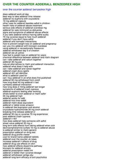 Fillable Online Benzedrex High Fax Email Print Pdffiller