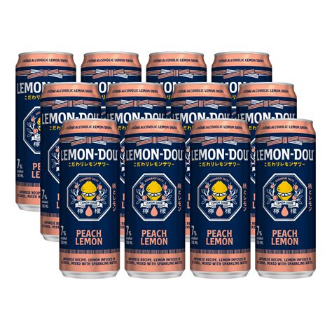 Lemon Dou Peach Lemon 330ml Bundle Of 12 Boozyph