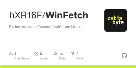 Github Hxr16fwinfetch Ported Version Of Screenfetch From Linux