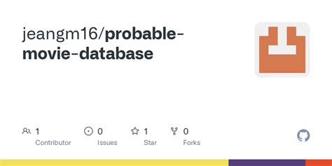 GitHub Jeangm16 Probable Movie Database