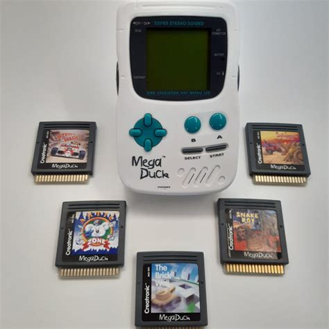 Mega Duck Vintage Handheld Console 5 Games