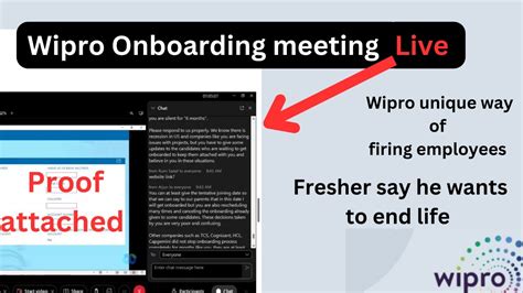 Wipro Onboarding Meeting Live Onboarding Delay YouTube
