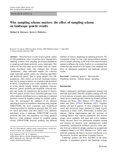 pdf research article why sampling scheme matters the effect of