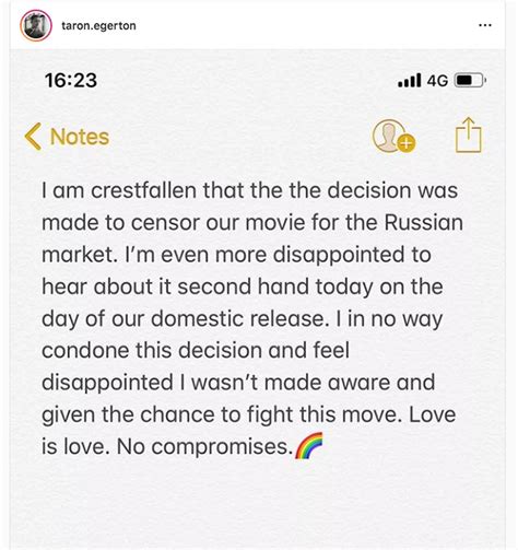 Taron Egerton Devastated As Gay Sex Scenes Are Cut From Rocketman The Mirror