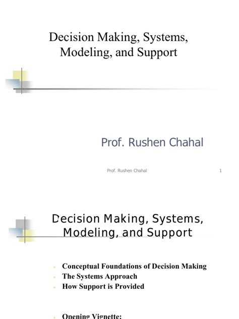 Dss Decision Making Systems Modeling And Support Pdf Sensitivity Analysis Decision Making