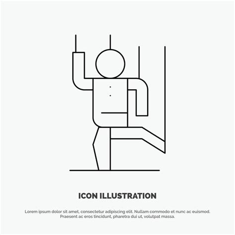 command control human manipulate manipulation line icon vector 15721197