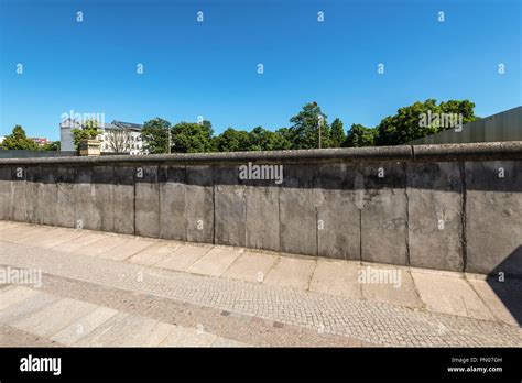 View Of A Section Of The Original East West Berlin Wall Part Of The