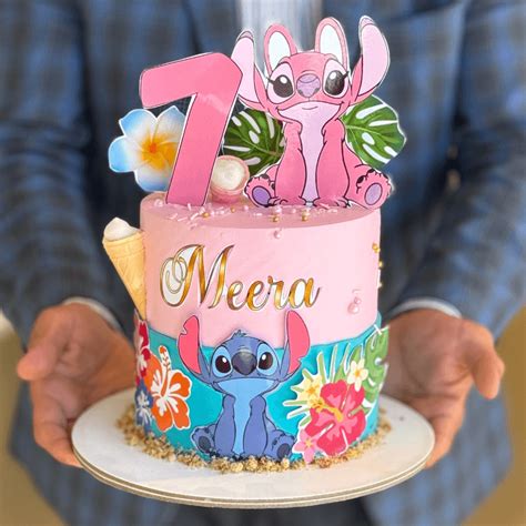 Pink Stitch Cake Adorable Cake For Stitch Fans And Parties