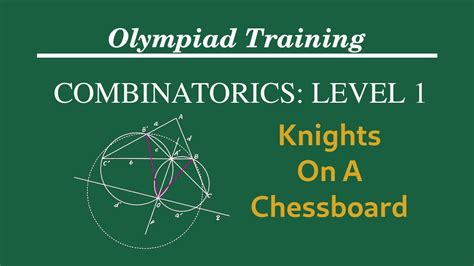 mathematics olympiad combinatorics 4 knights on a chessboard youtube