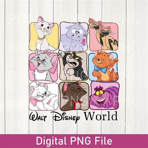 Walt Disney World The Aristocats Characters Group Png Marie Inspire