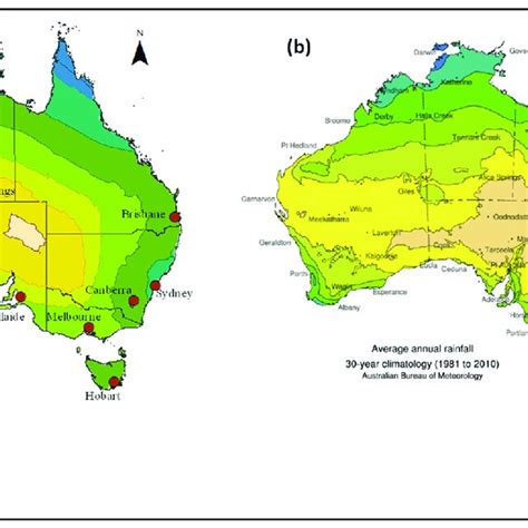 Spatial Distribution Of Rainfall Across Australia Considering A