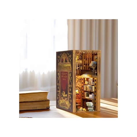 Diy Book Nook World Hamaileon Book Nook Kit Diy Dollhouse Bookshelf